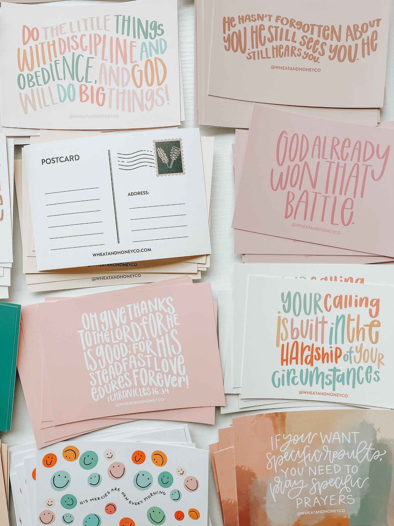 12 Encouraging Postcards – Wheat and Honey Co.